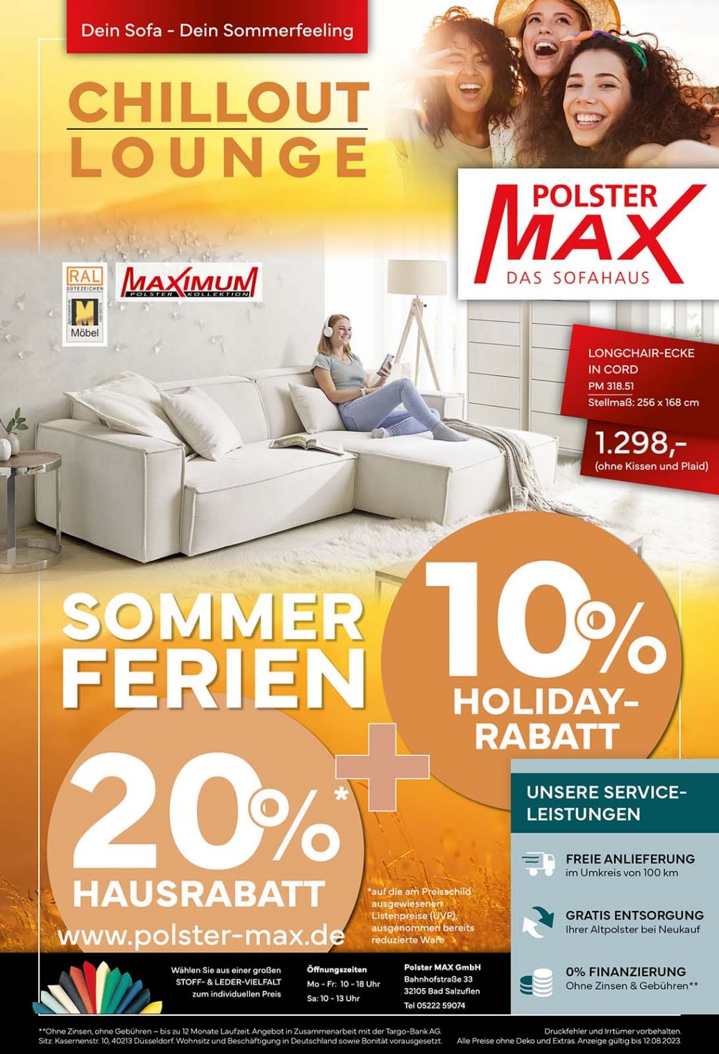 Aktuelle Werbung – Polster MAX
